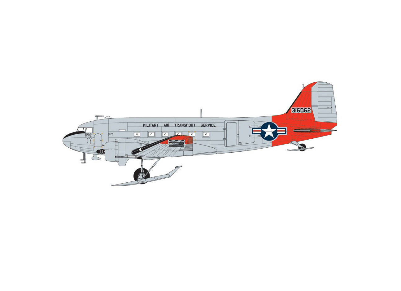 Douglas Dakota C-47 Skytrain - Airfix A08014 | kingshobby.com
