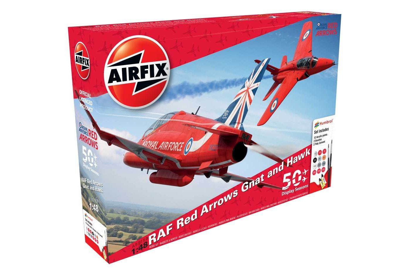 Red Arrows 50th Display Season Gift Set - Airfix A50159 | kingshobby.com