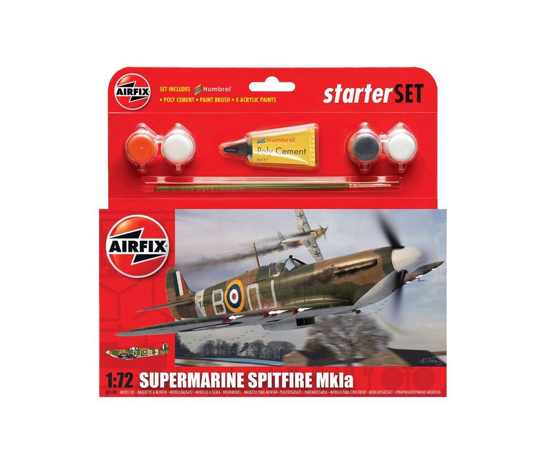 Supermarine Spitfire Mk.Ia - Small Starter Set - Airfix A55100 ...