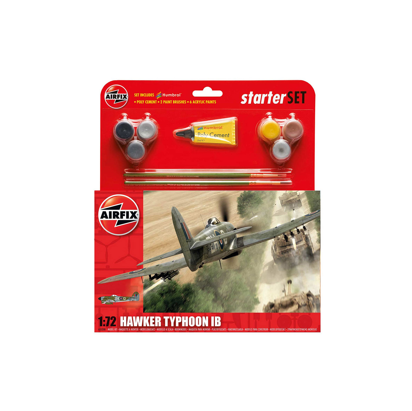 Hawker Typhoon Mk.Ib - Starter Set - Airfix A55208 | kingshobby.com