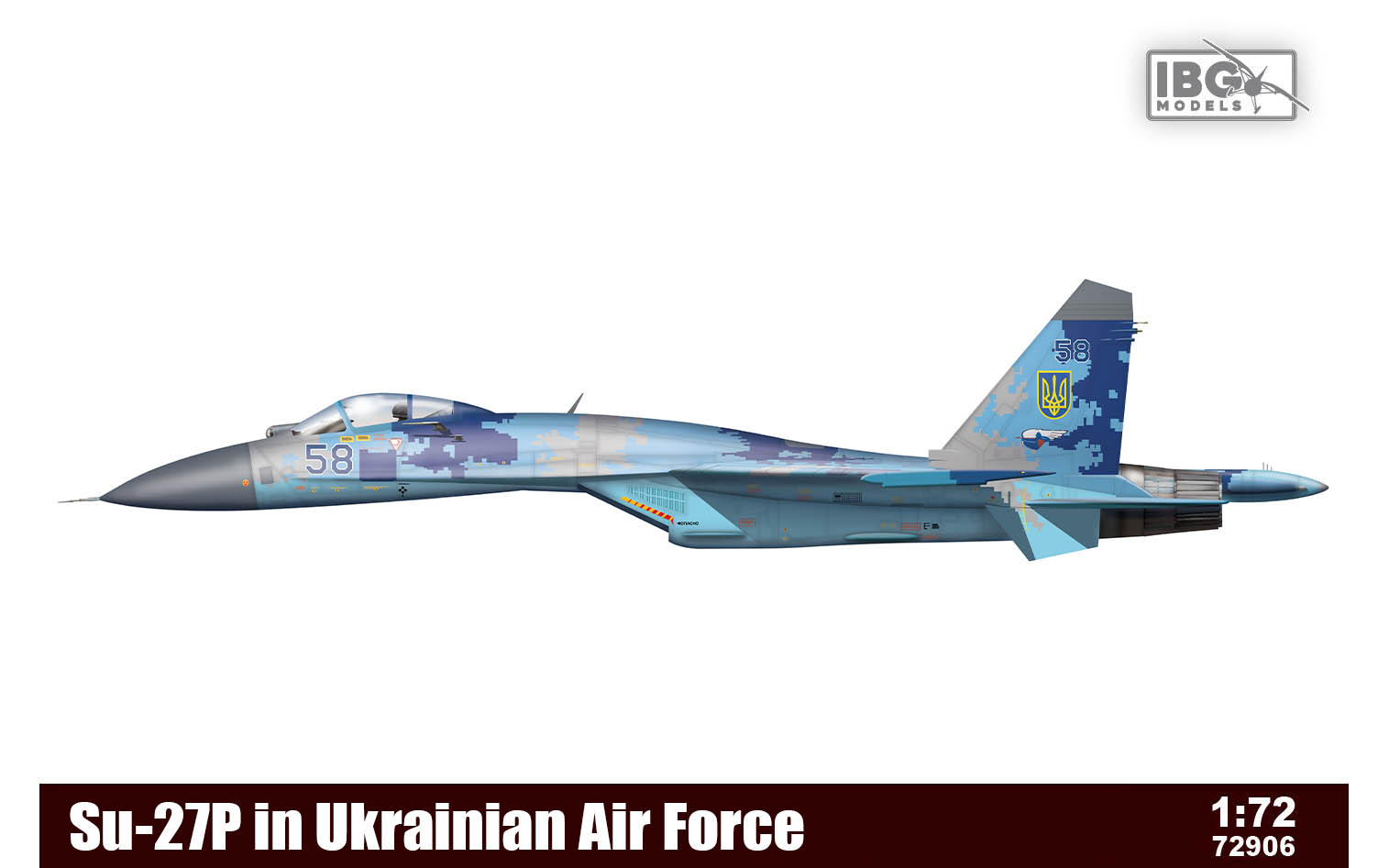 Su-27P in Ukrainian Air Force - IBG 72906 | kingshobby.com