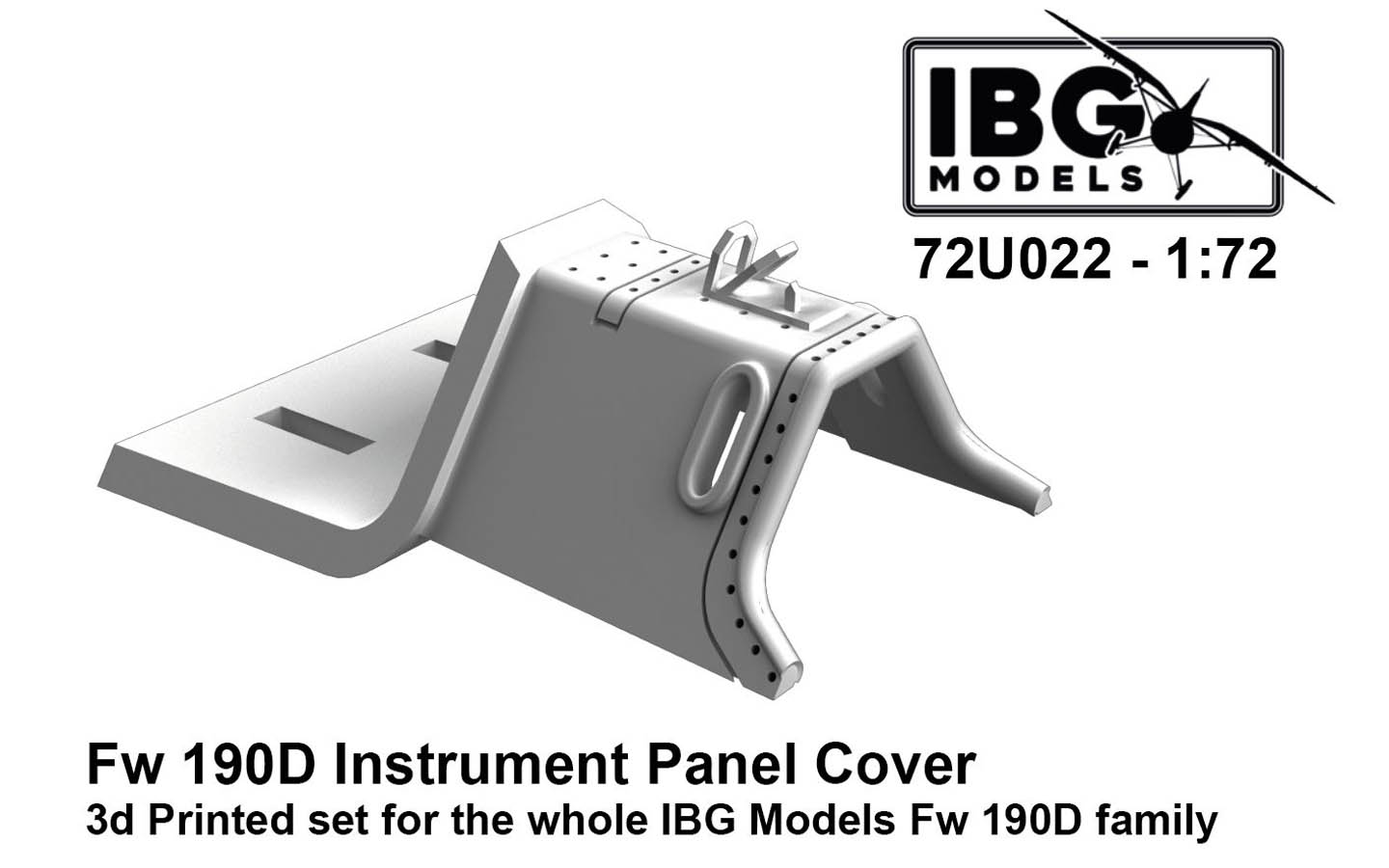 Fw 190D Instrument Panel Cover - IBG 72U022 | kingshobby.com