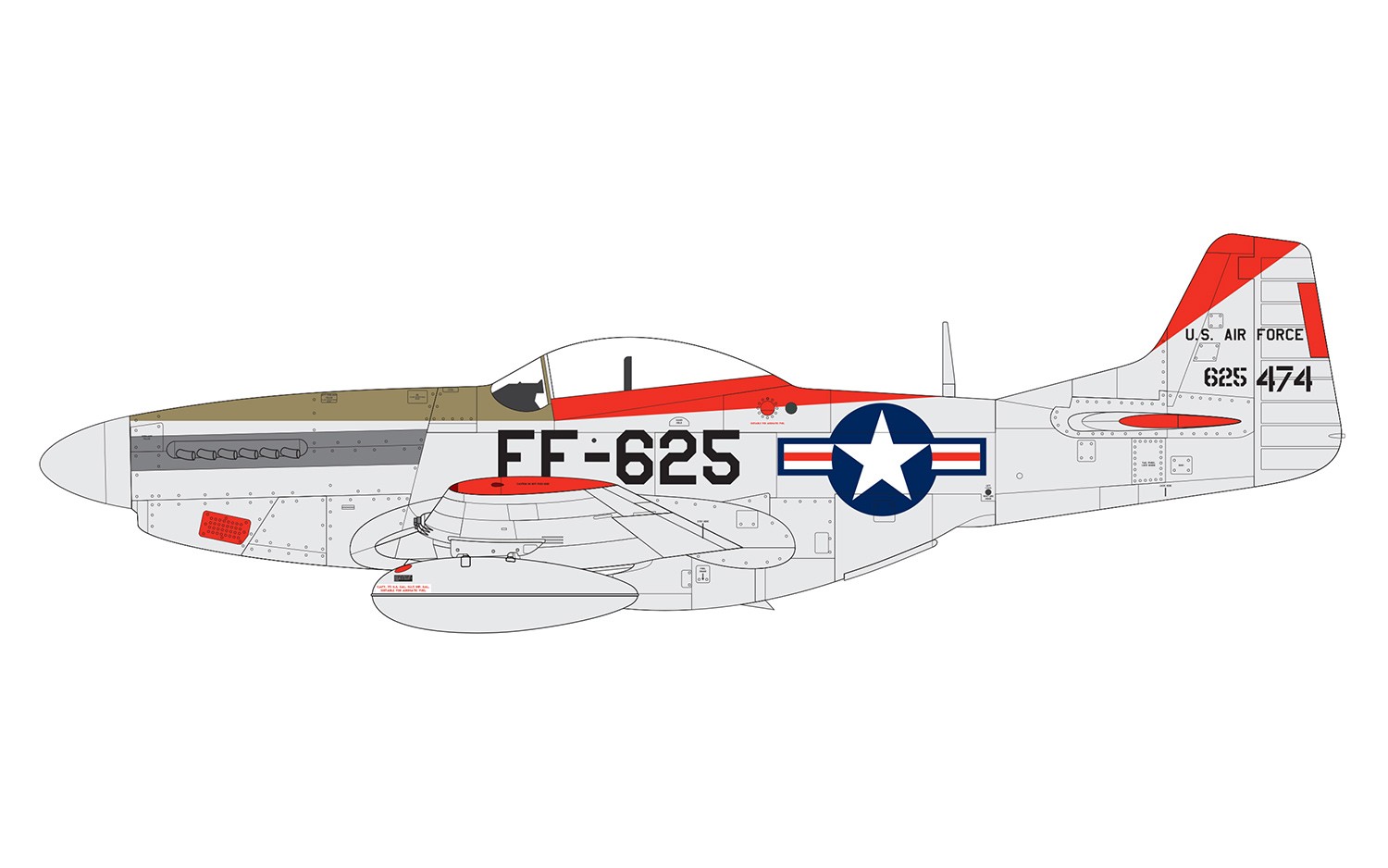 North American F-51D Mustang - Airfix A05136 | kingshobby.com