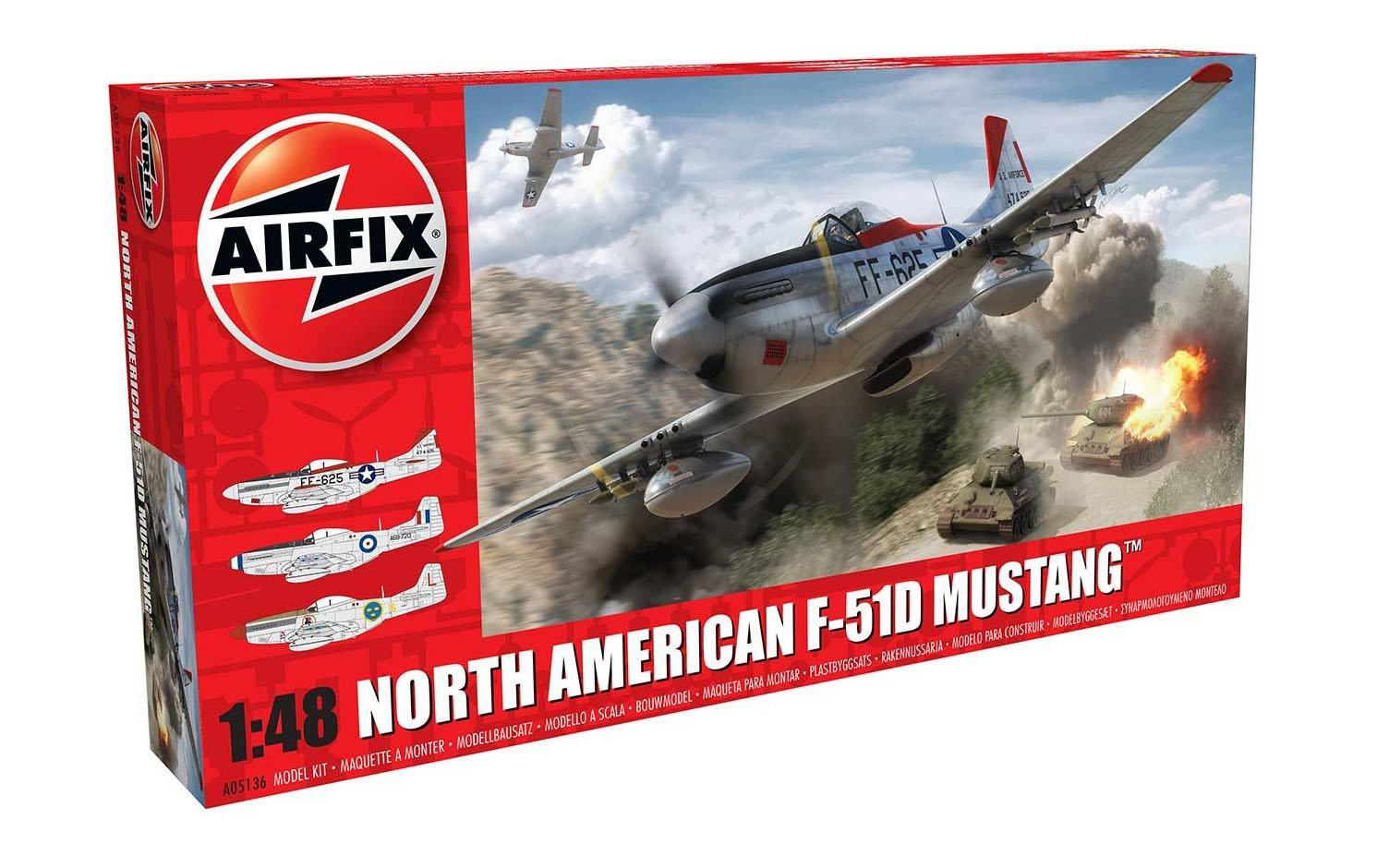 North American F-51D Mustang - Airfix A05136 | kingshobby.com