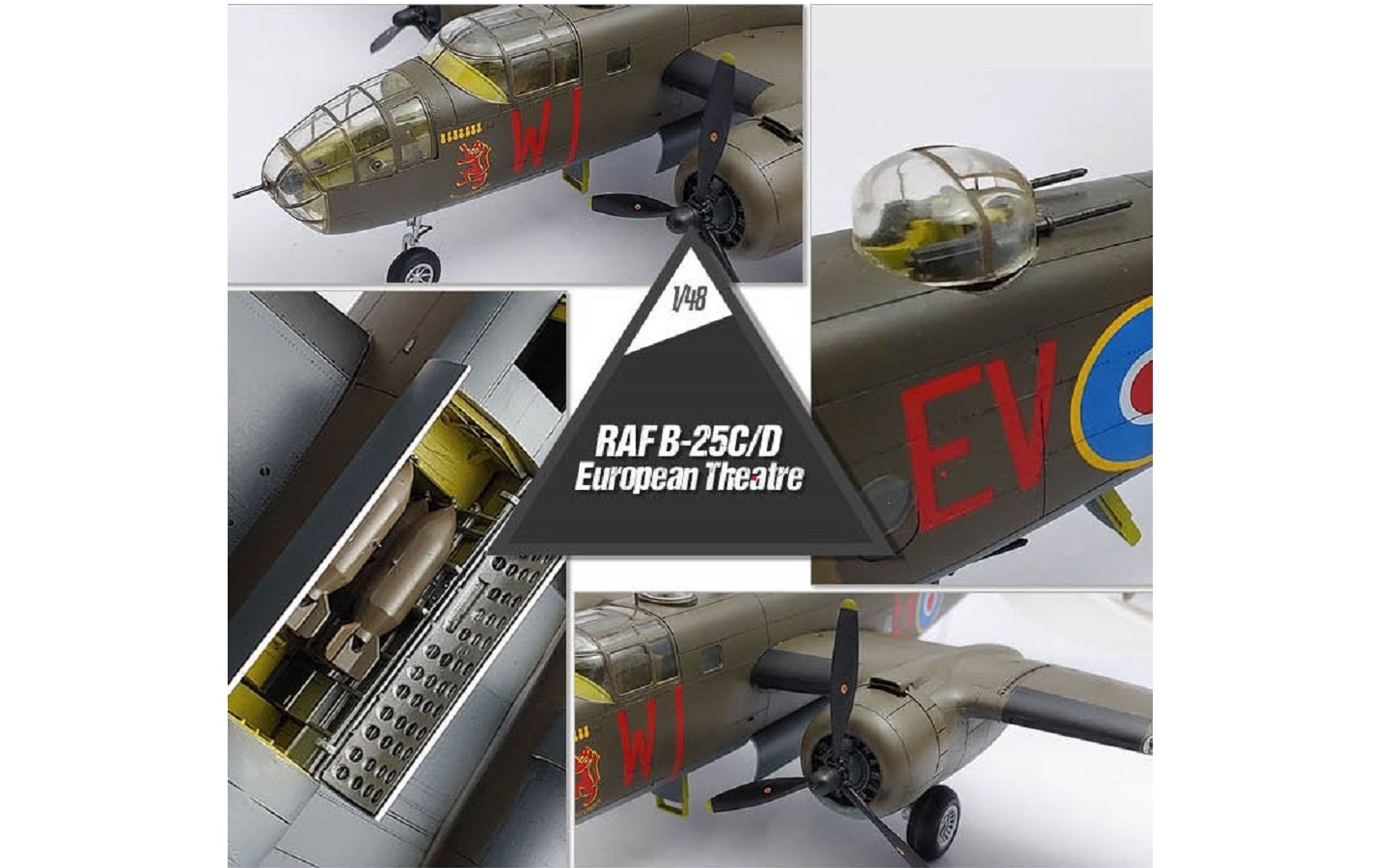 RAF B-25C/D, European Theatre - Academy 12339 | kingshobby.com
