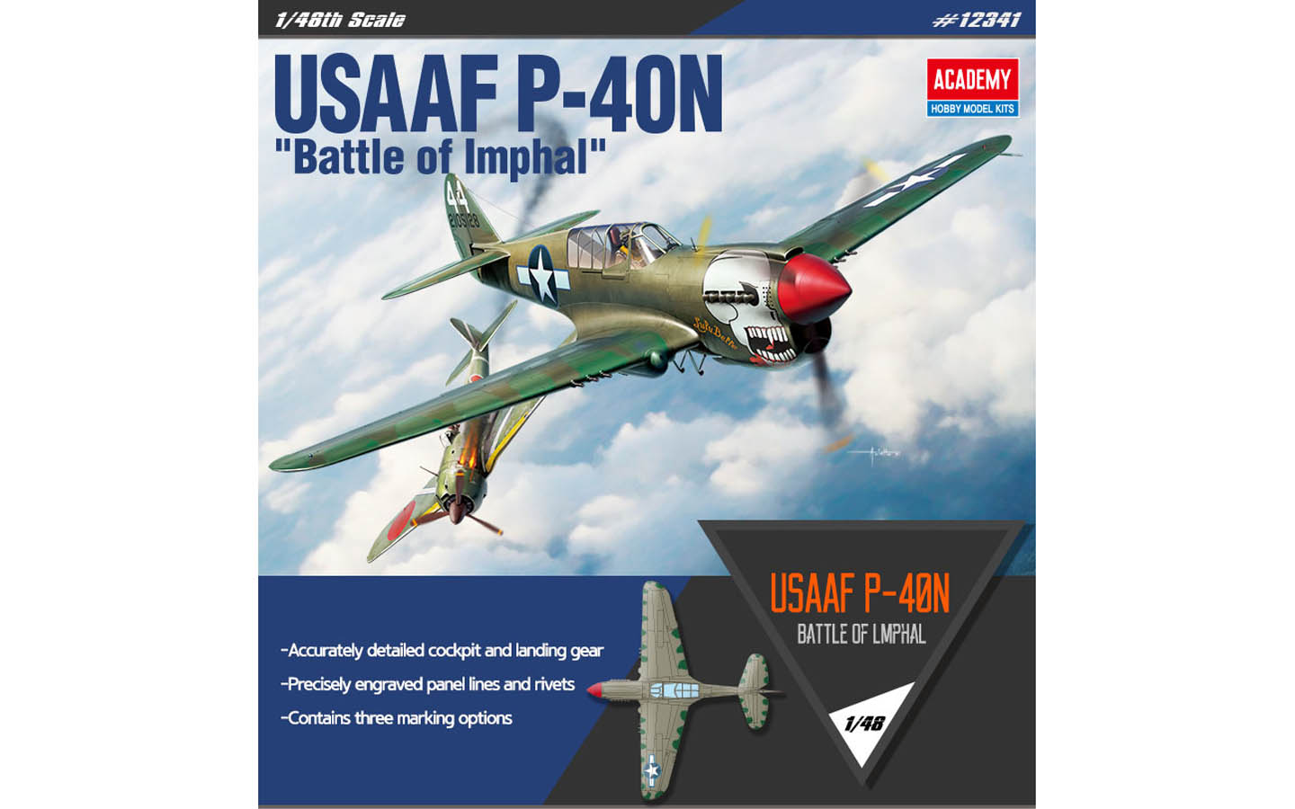 USAAF P-40N, Battle of Imphal - Academy 12341 | kingshobby.com