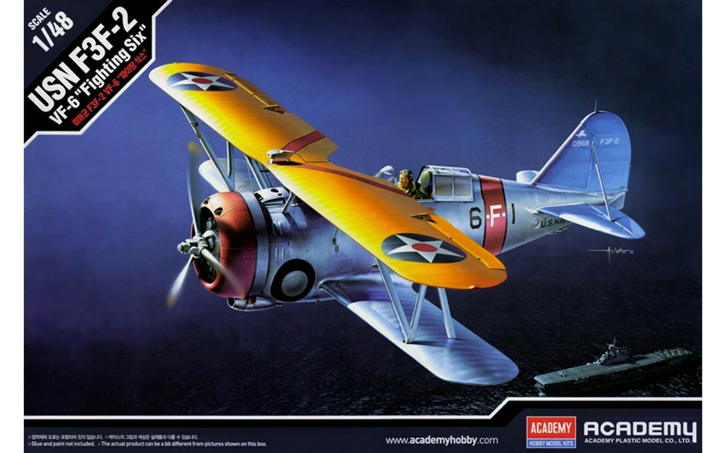 USN F3F-2, VF-6 Fighting Six - Academy 12326 | kingshobby.com