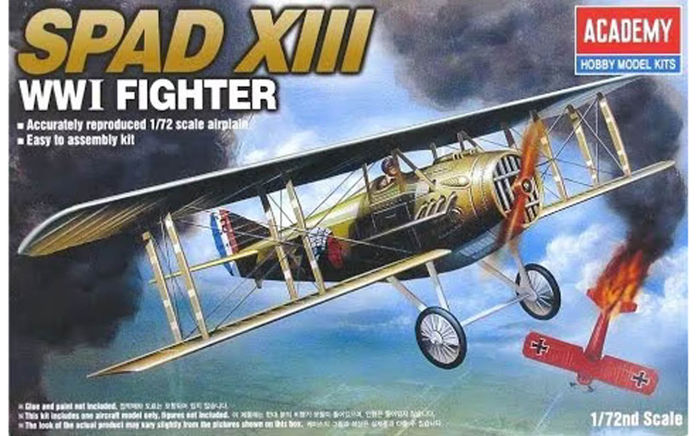Spad XIII, WWI Fighter - Academy 12446 | kingshobby.com
