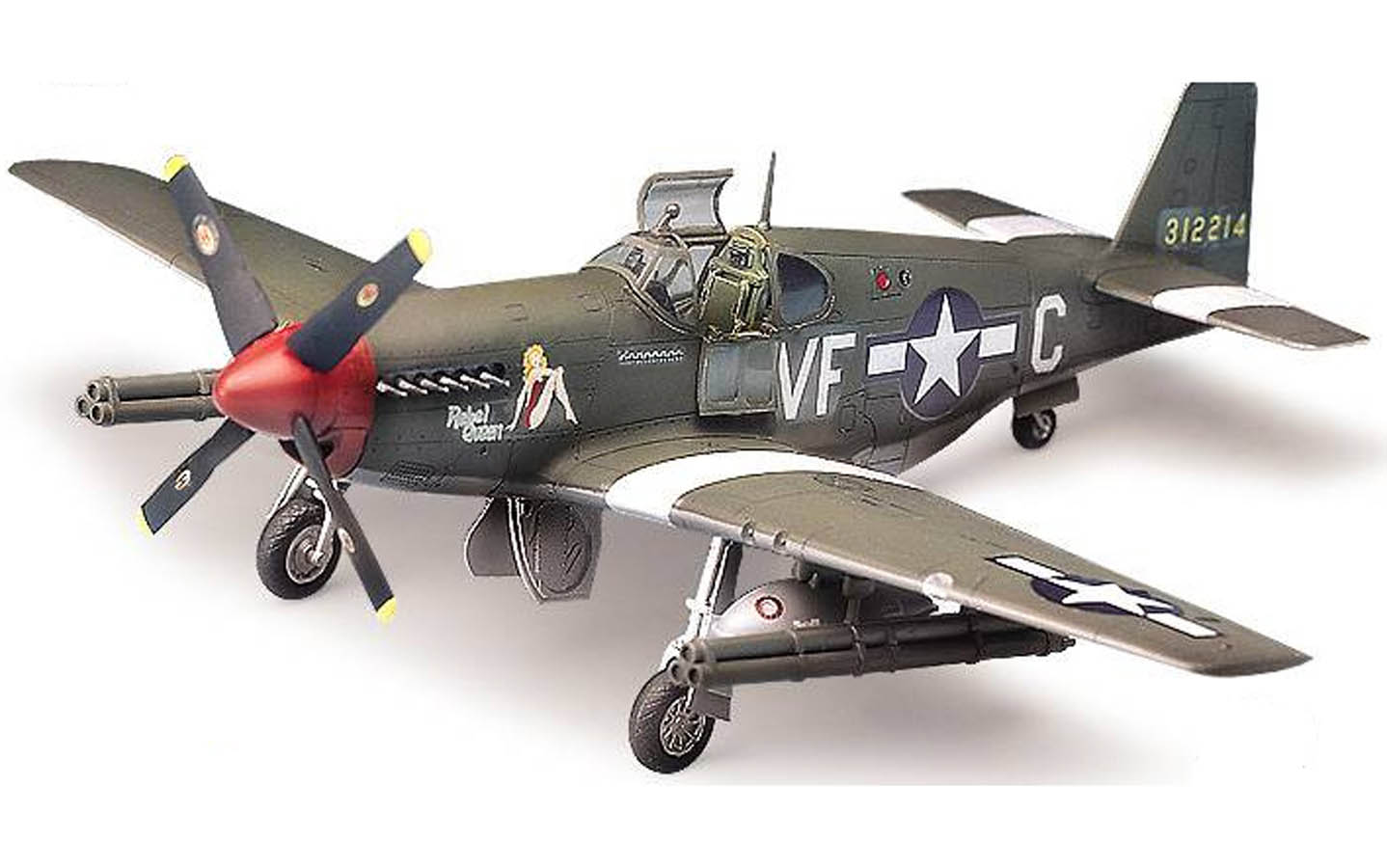 The Fighter of World War II P-51B - Academy 12464 | kingshobby.com