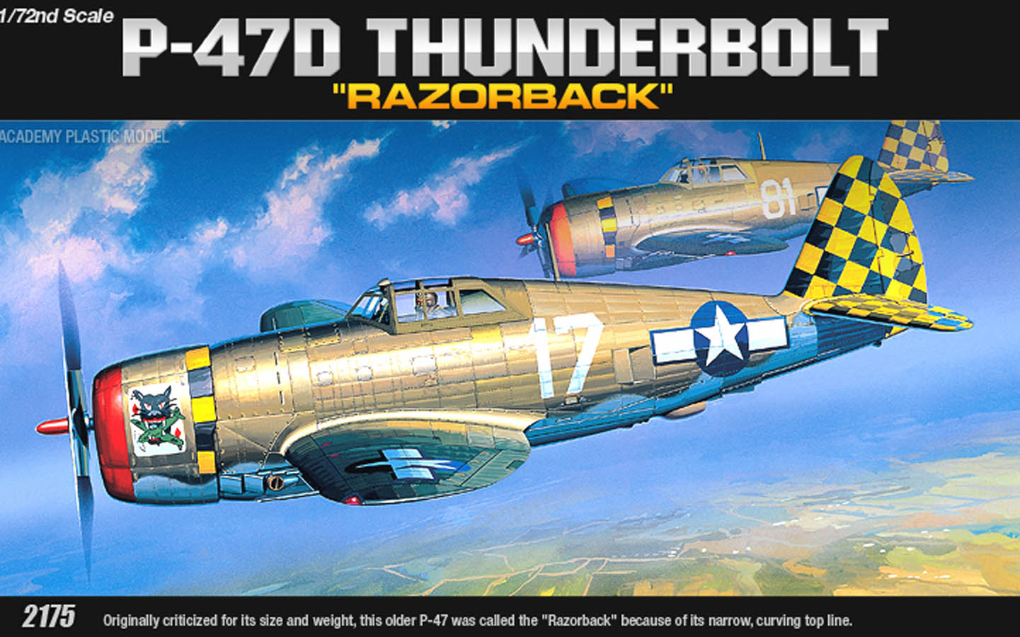 P-47D Razorback, 50 Anniversary - Academy 12492 | kingshobby.com