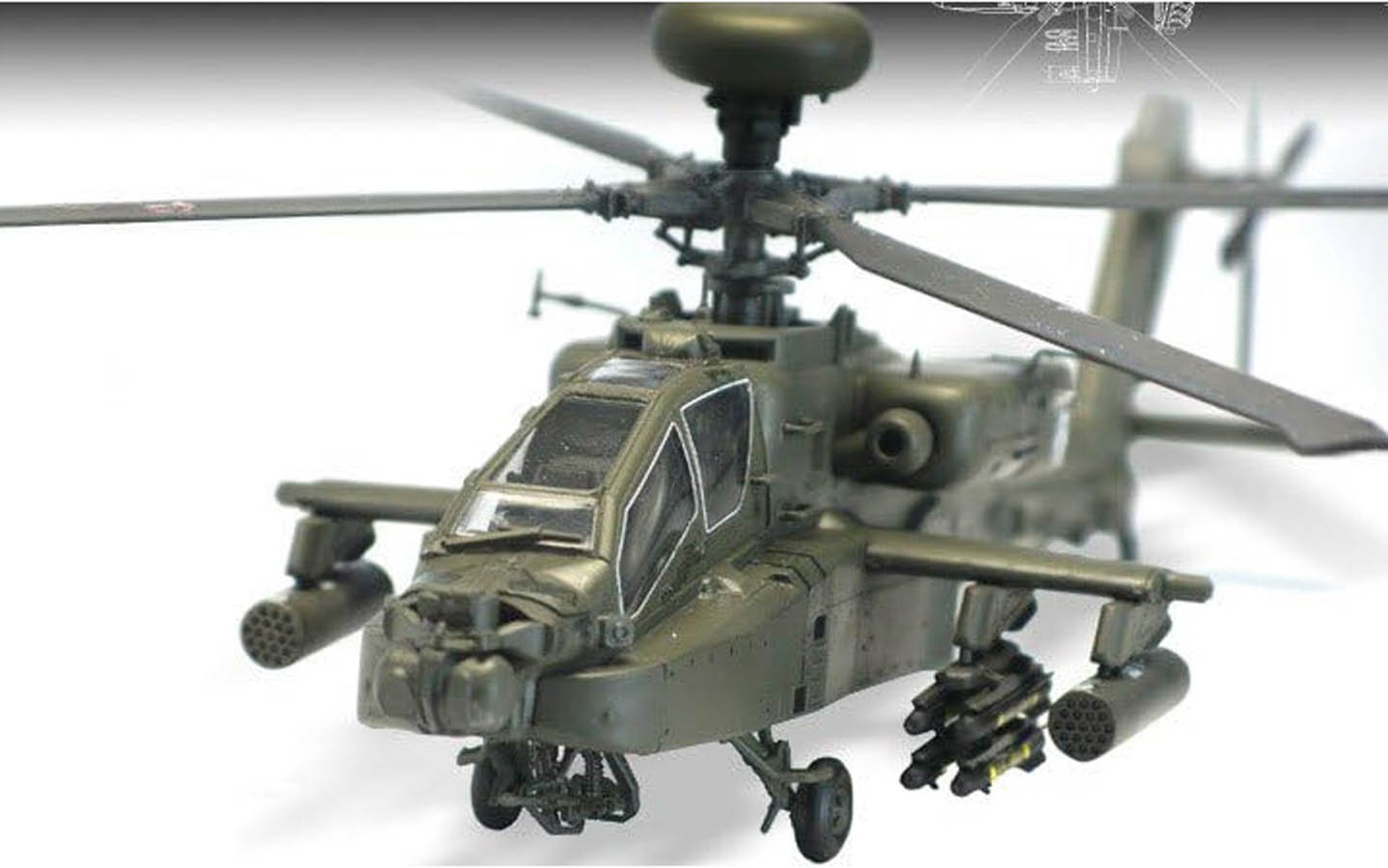 AH-64D Apache, Block II, Early Version - Academy 12514 | kingshobby.com