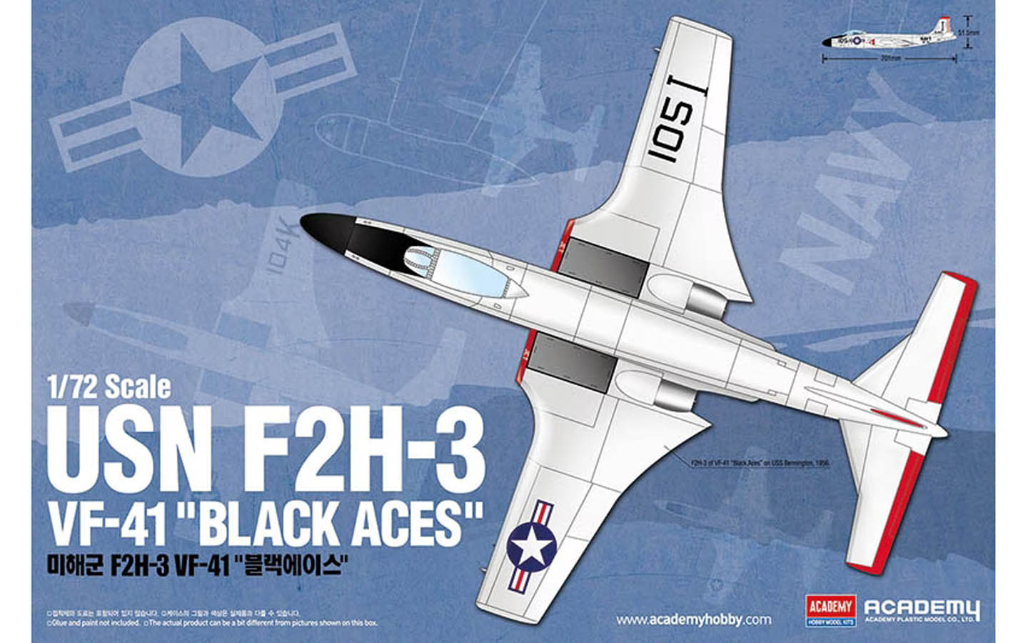 USN F2H-3, VF-41 Black Aces - Academy 12548 | kingshobby.com