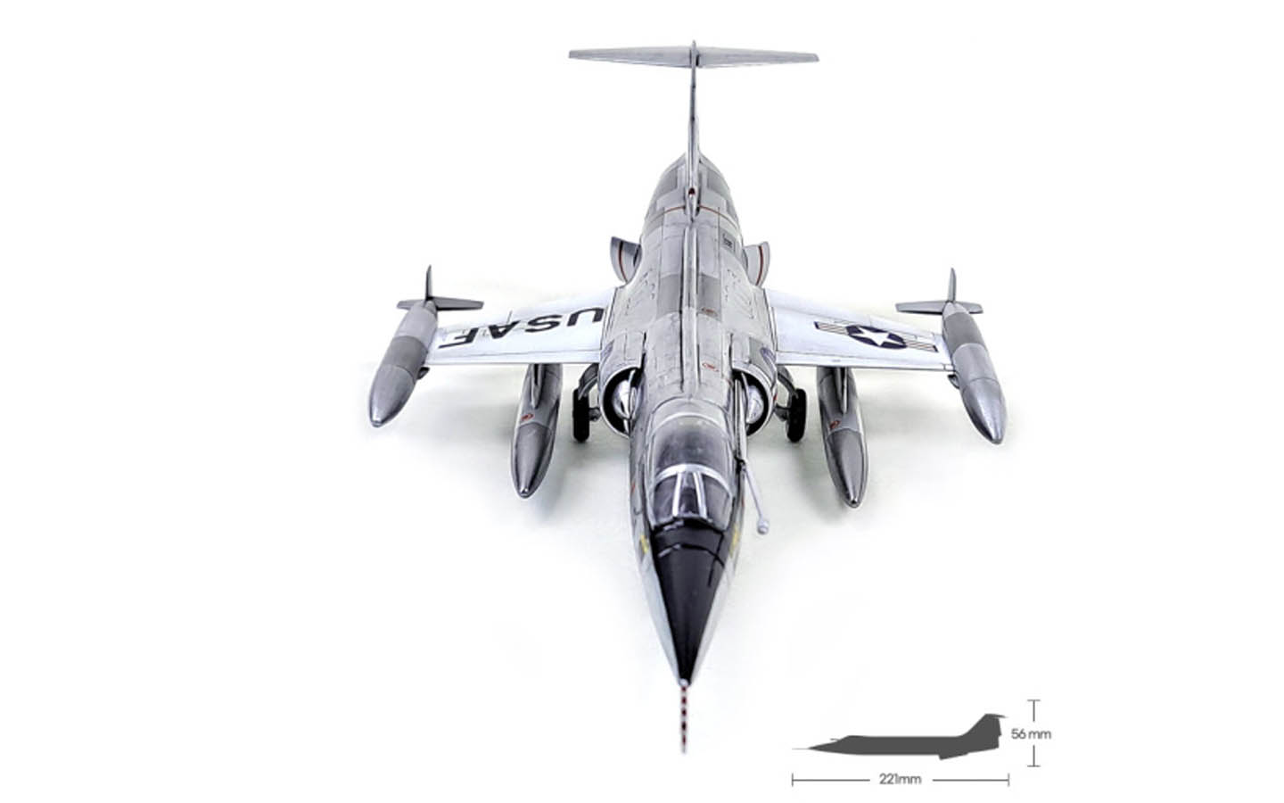 USAF F-104C, Vietnam War - Academy 12576 | kingshobby.com