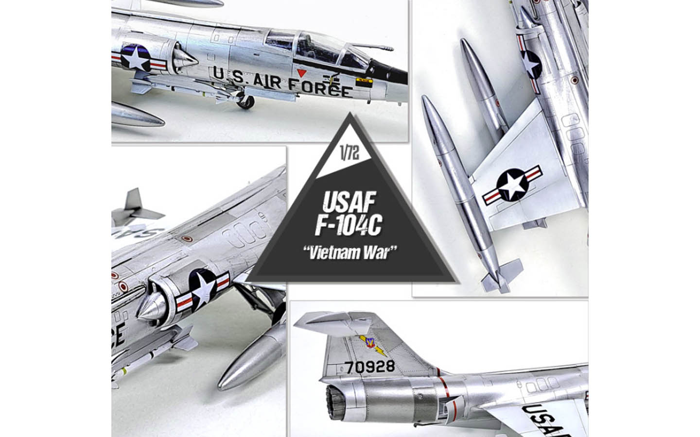 USAF F-104C, Vietnam War - Academy 12576 | kingshobby.com