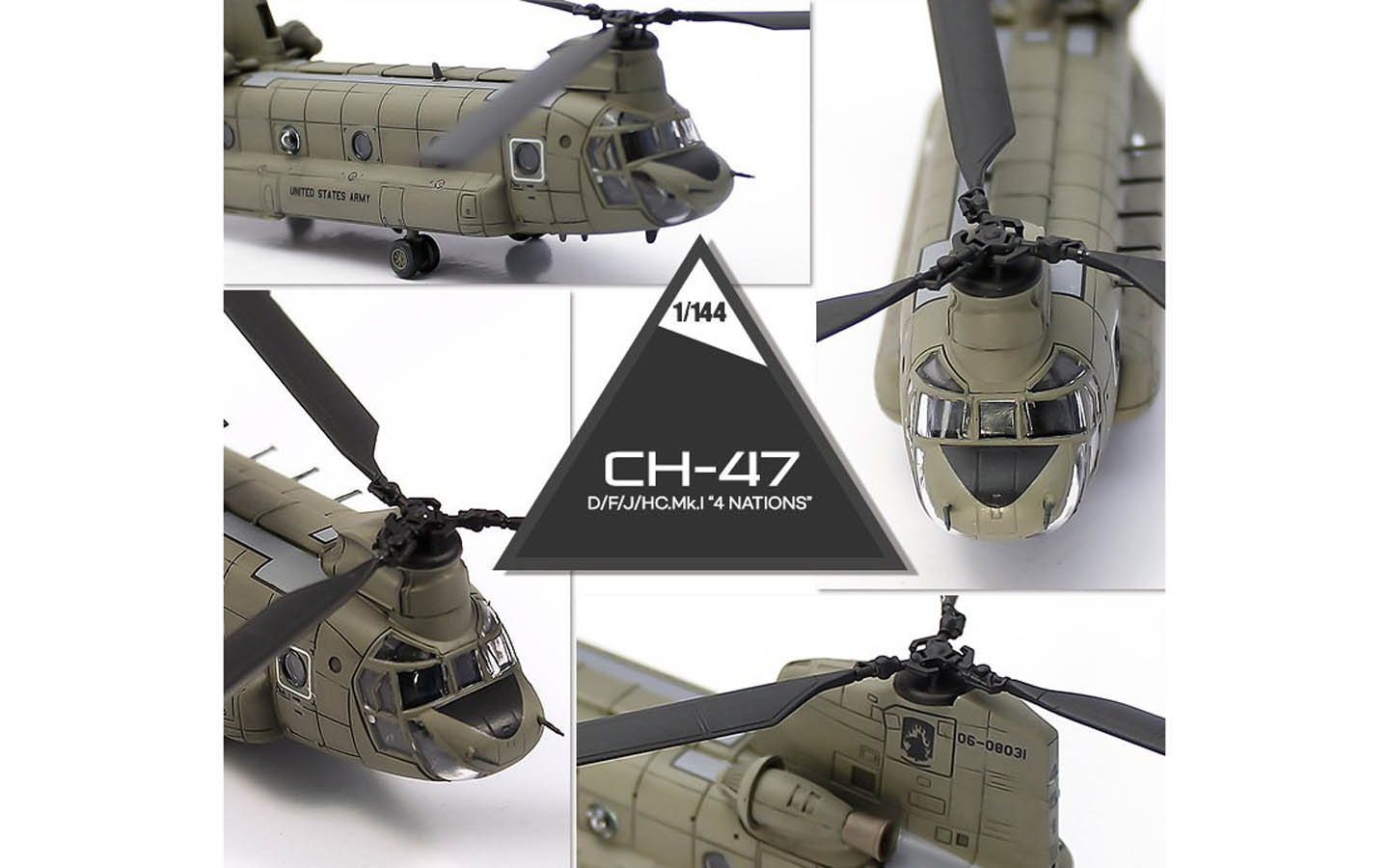 CH-47 D/F/J/HC.Mk.1, 4 Nations - Academy 12624 | kingshobby.com
