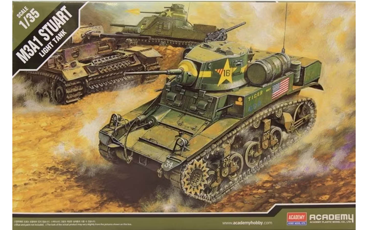 M3A1 Stuart, Light Tank - Academy 13269 | kingshobby.com