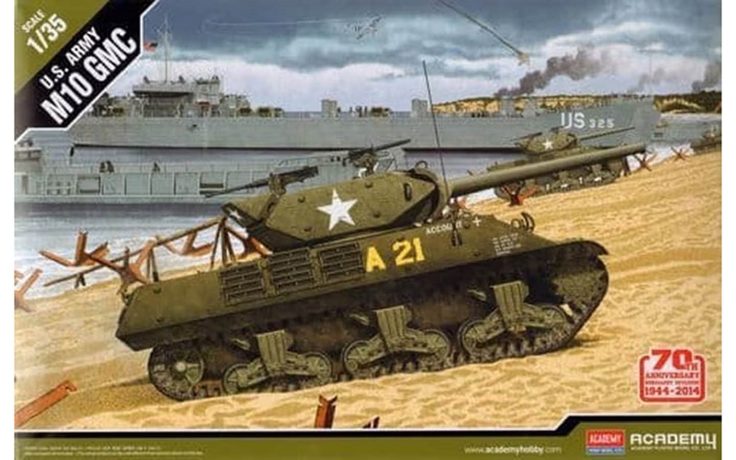 U.S. Army M10 GMC, 70th anniversary Normandy invasion 1944 - Academy ...