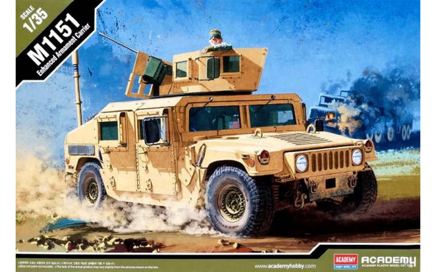 M1151, Humvee Enhanced Armament Carrier - Academy 13415 | kingshobby.com