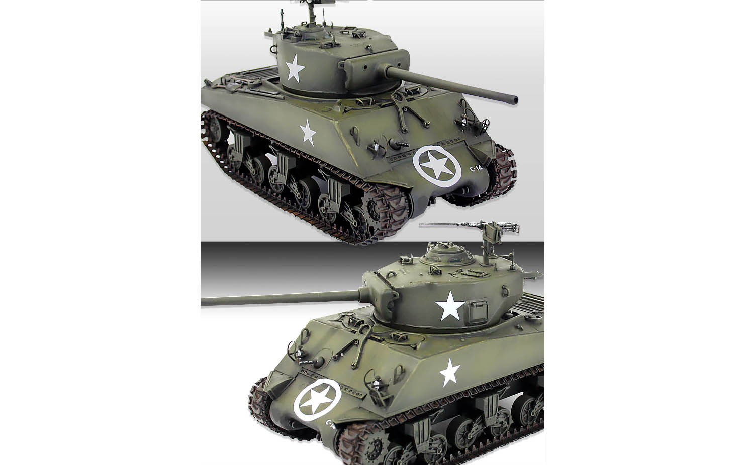 M4A3(76)W, Battle of the Bulge - Academy 13500 | kingshobby.com
