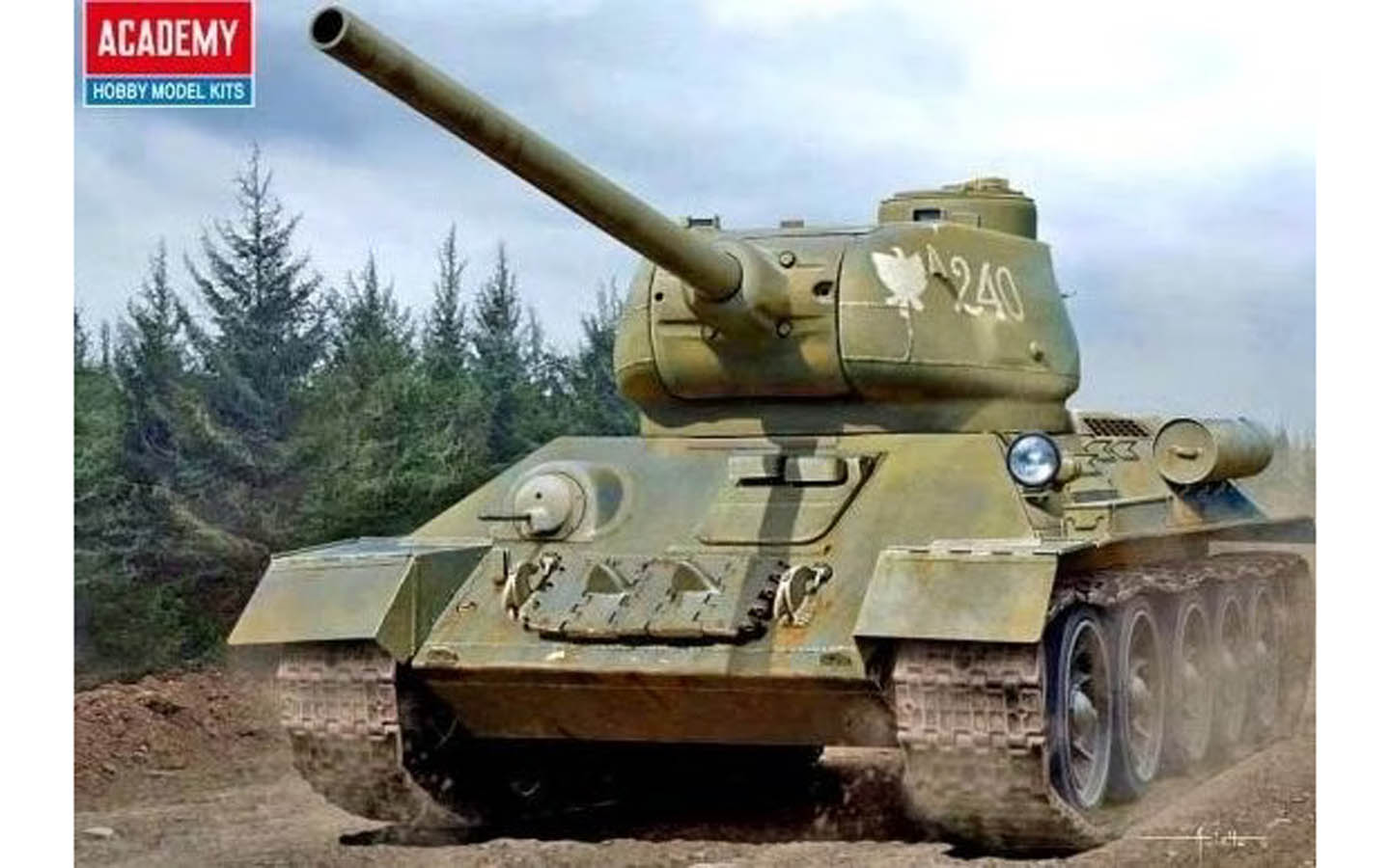 T-34/85, Ural Factory No.183, Soviet Medium Tank - Academy 13554 ...