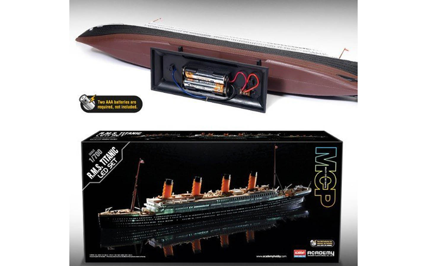 R.M.S. Titanic LED Set - Academy 14220 | kingshobby.com