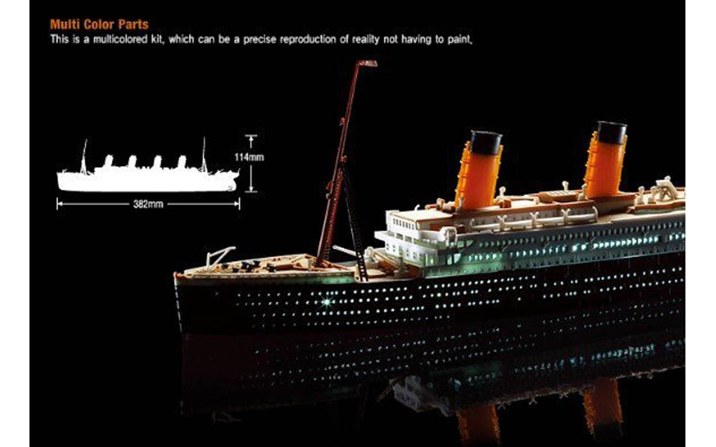 R.M.S. Titanic LED Set - Academy 14220 | kingshobby.com