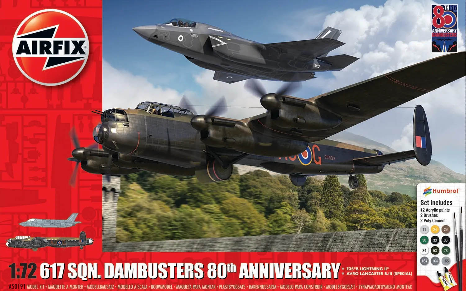 617 Sqn. Dambusters 80th Anniversary - Gift Set - Airfix A50191 ...
