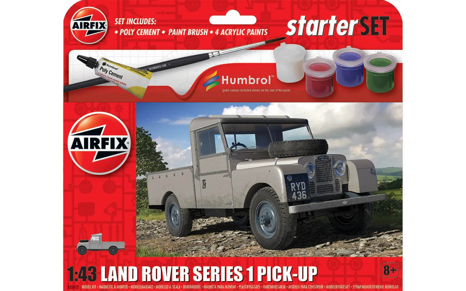 Land Rover Series 1 Pick-Up - Starter Set - Airfix A55012 | kingshobby.com