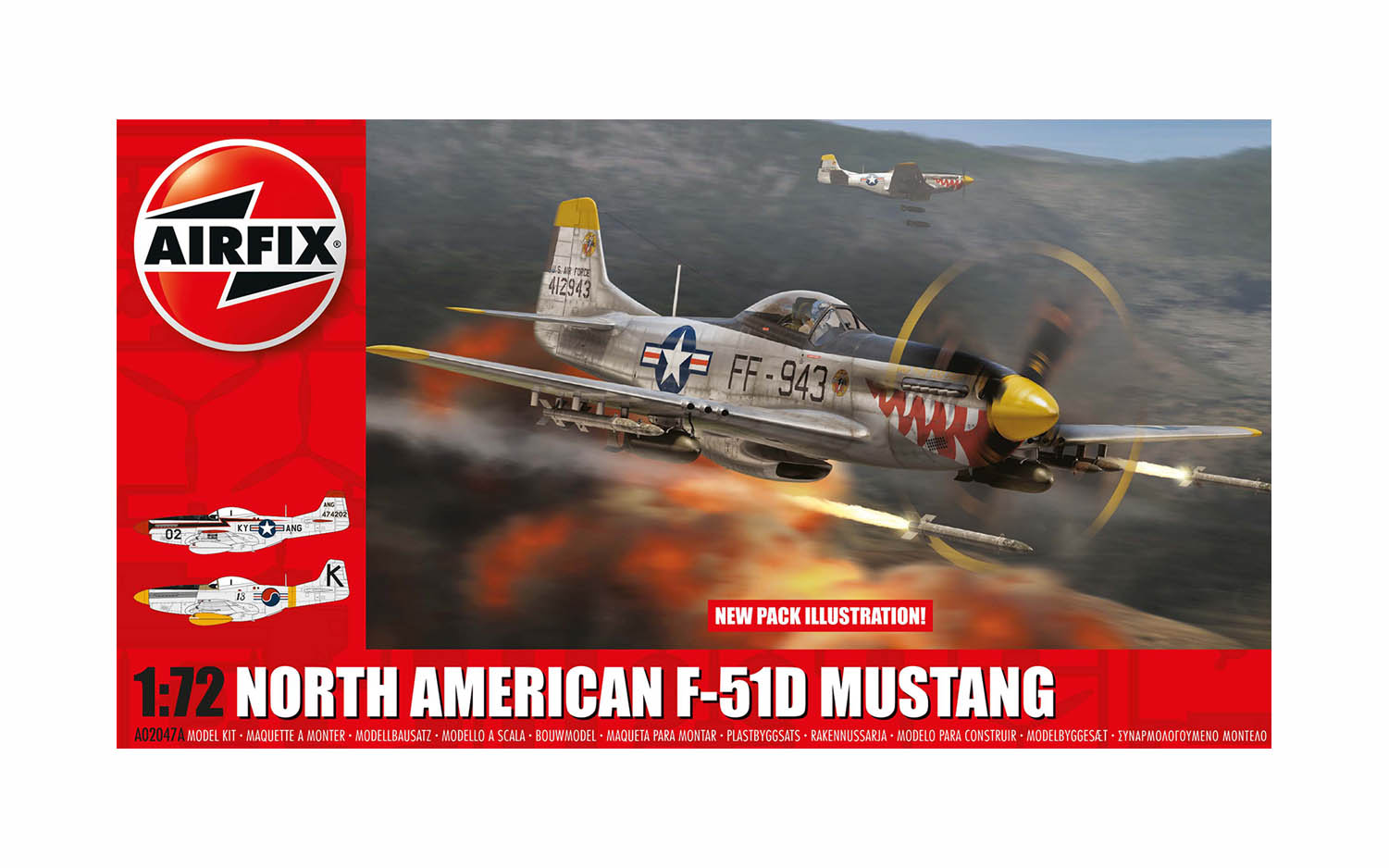 North American F-51D Mustang - Airfix A02047A | kingshobby.com