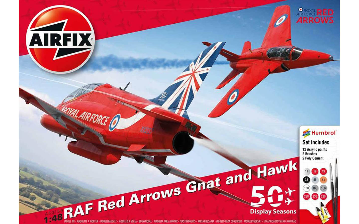 Red Arrows 50th Display Season Gift Set - Airfix A50159 | kingshobby.com