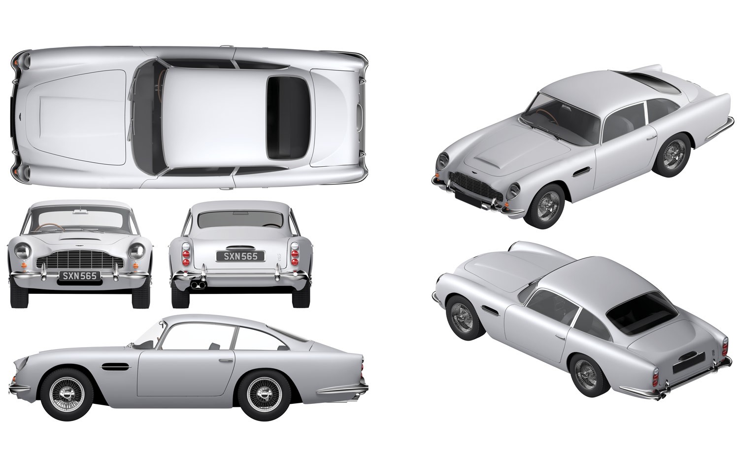 Aston Martin DB5 Starter Set - Airfix A50089A | kingshobby.com