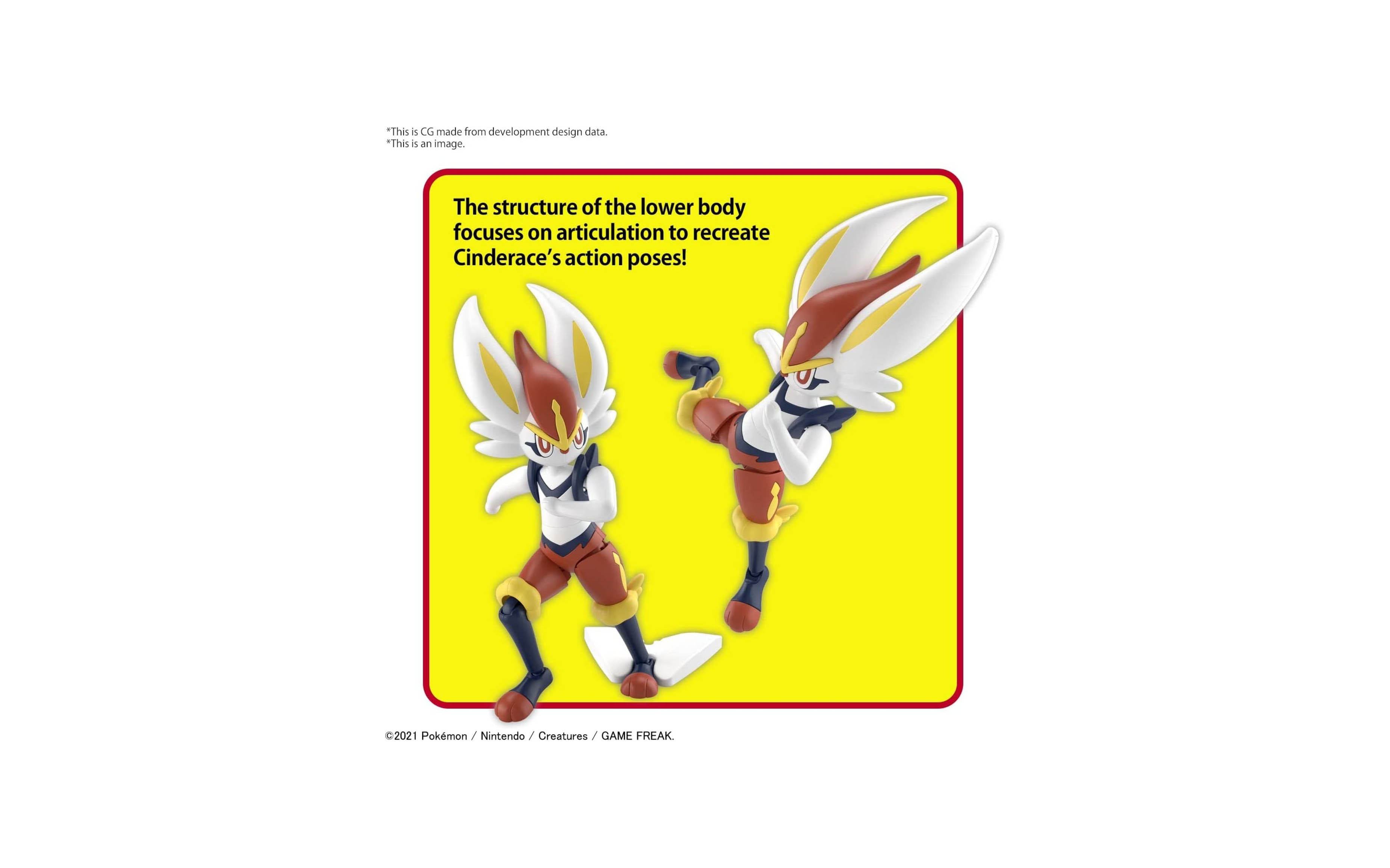 Pokemon Model Kit - Cinderace/Pyrobut - Bandai 2601813 | kingshobby.com