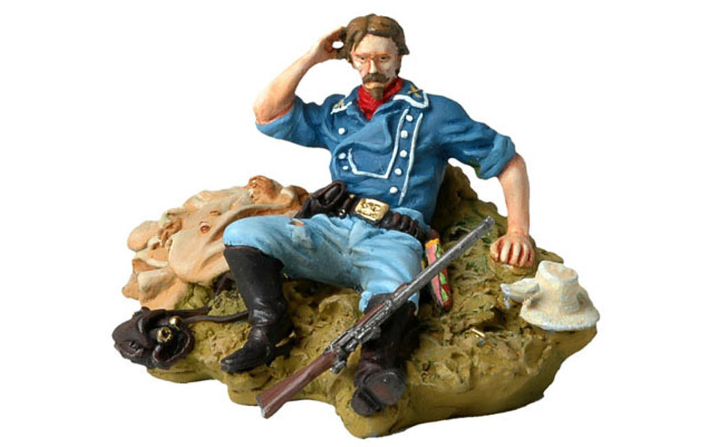 Captain Tom Custer seated on the ground - Andrea BH0115 | kingshobby.com