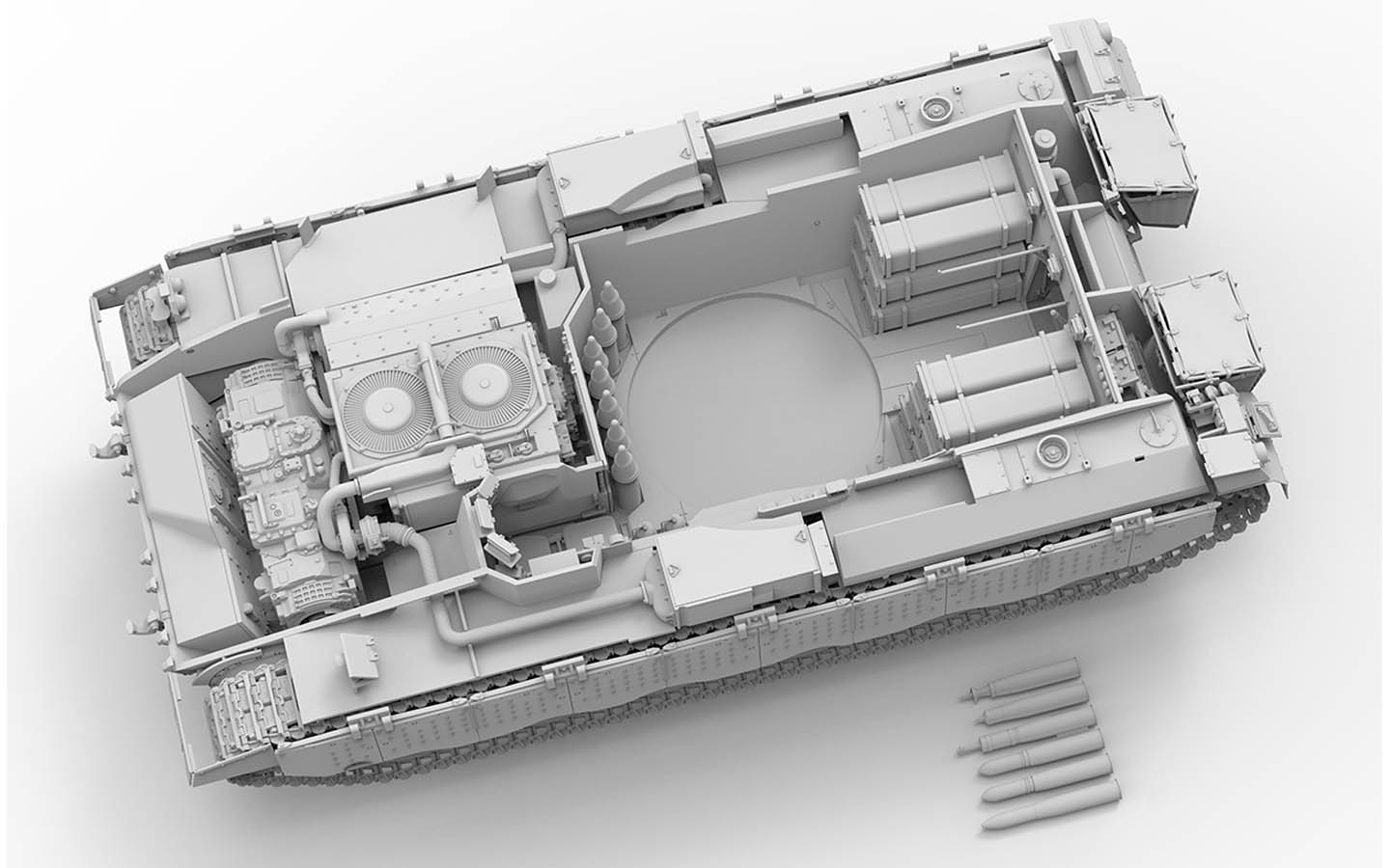 Isreal Merkava MK.2D with Full Interior & Workable Tracks - Border ...