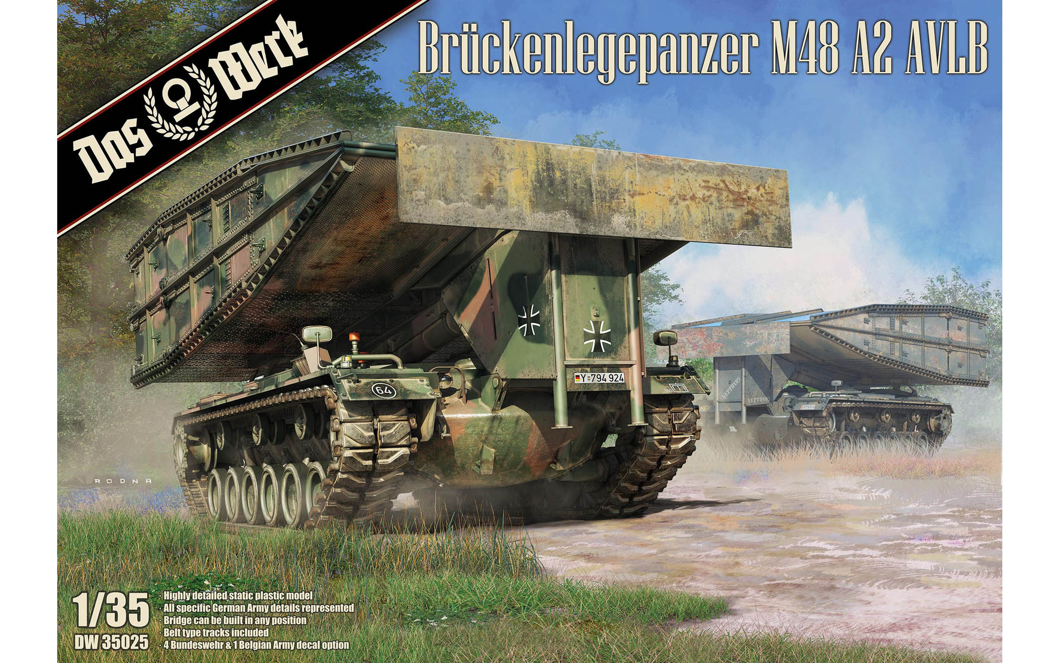 Brückenlegepanzer M48 A2 AVLB, Armored Vehicle Launched Bridge - Das ...