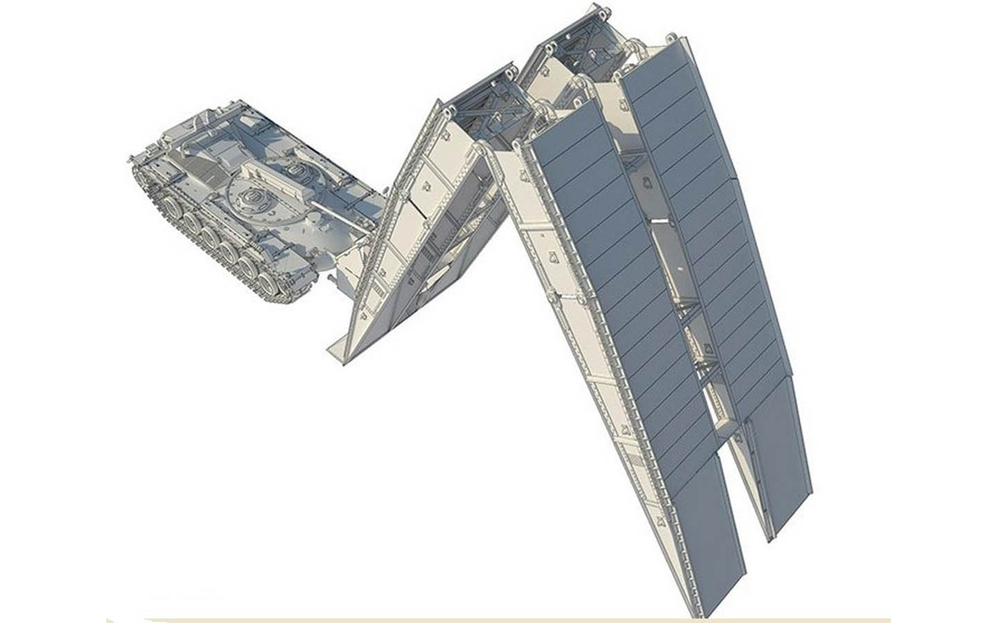 Brückenlegepanzer M48 A2 AVLB, Armored Vehicle Launched Bridge - Das ...