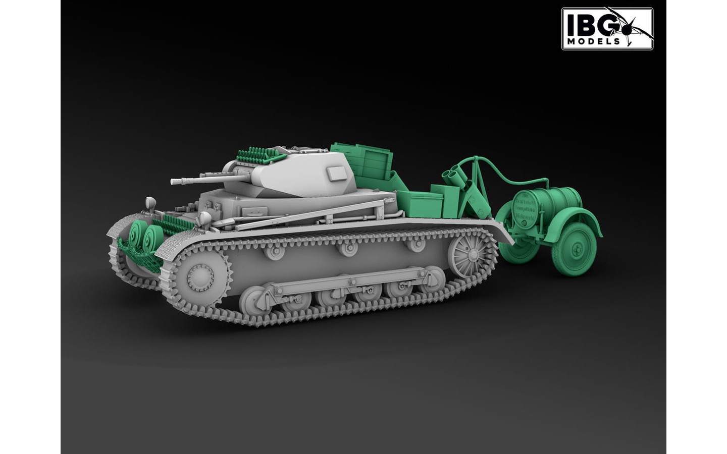 Pz.Kpfw. II Ausf. b with Fuel Trailer Limited Edition - IBG 72166 ...