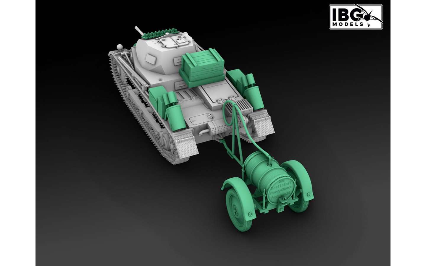 Pz.Kpfw. II Ausf. b with Fuel Trailer Limited Edition - IBG 72166 ...