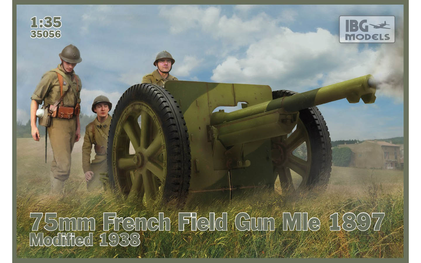 75mm French Field Gun Mle 1897 - Modified 1938 - IBG 35056 | kingshobby.com