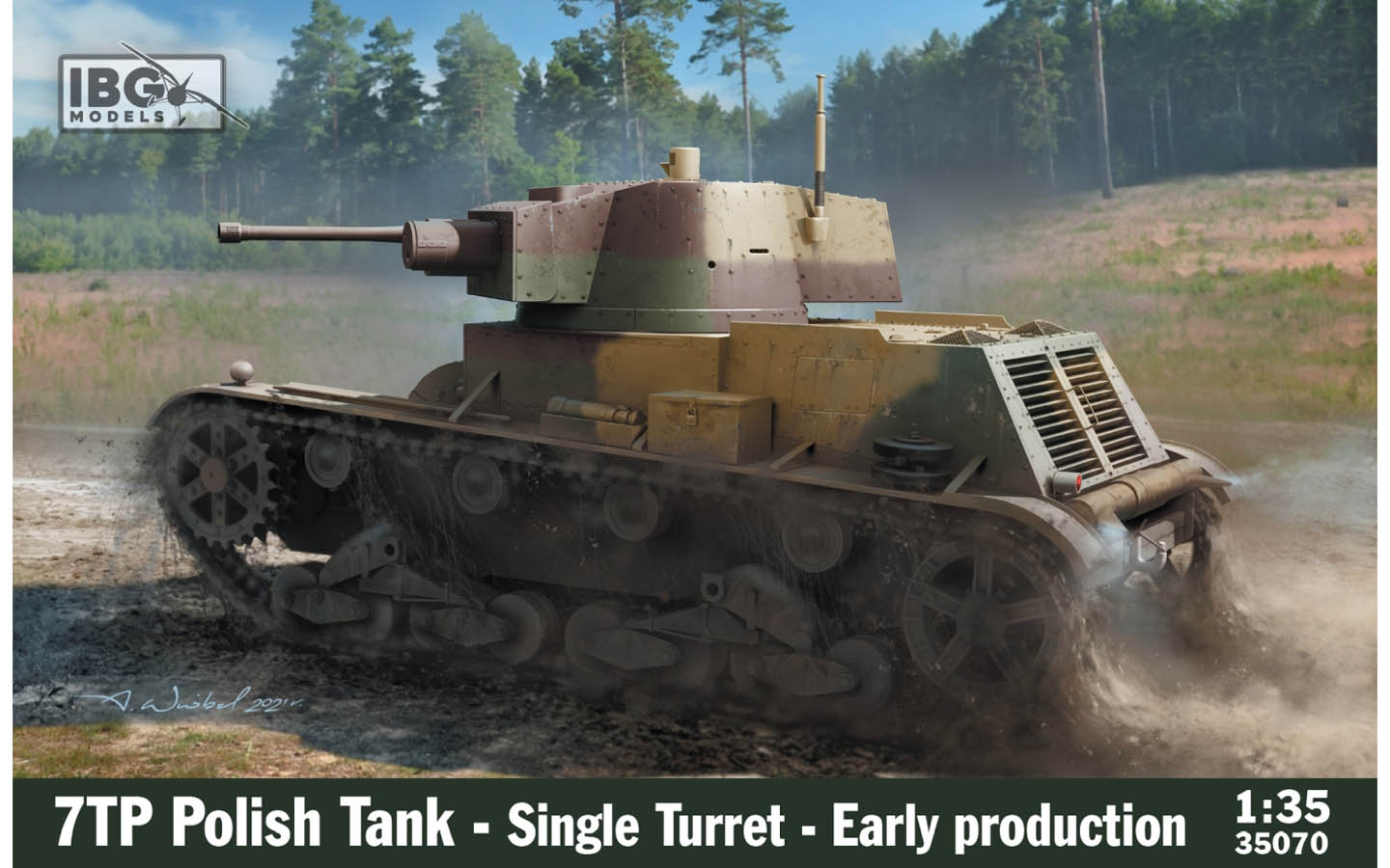 7TP Polish Tank - Single Turret - Early Production - IBG 35070 ...