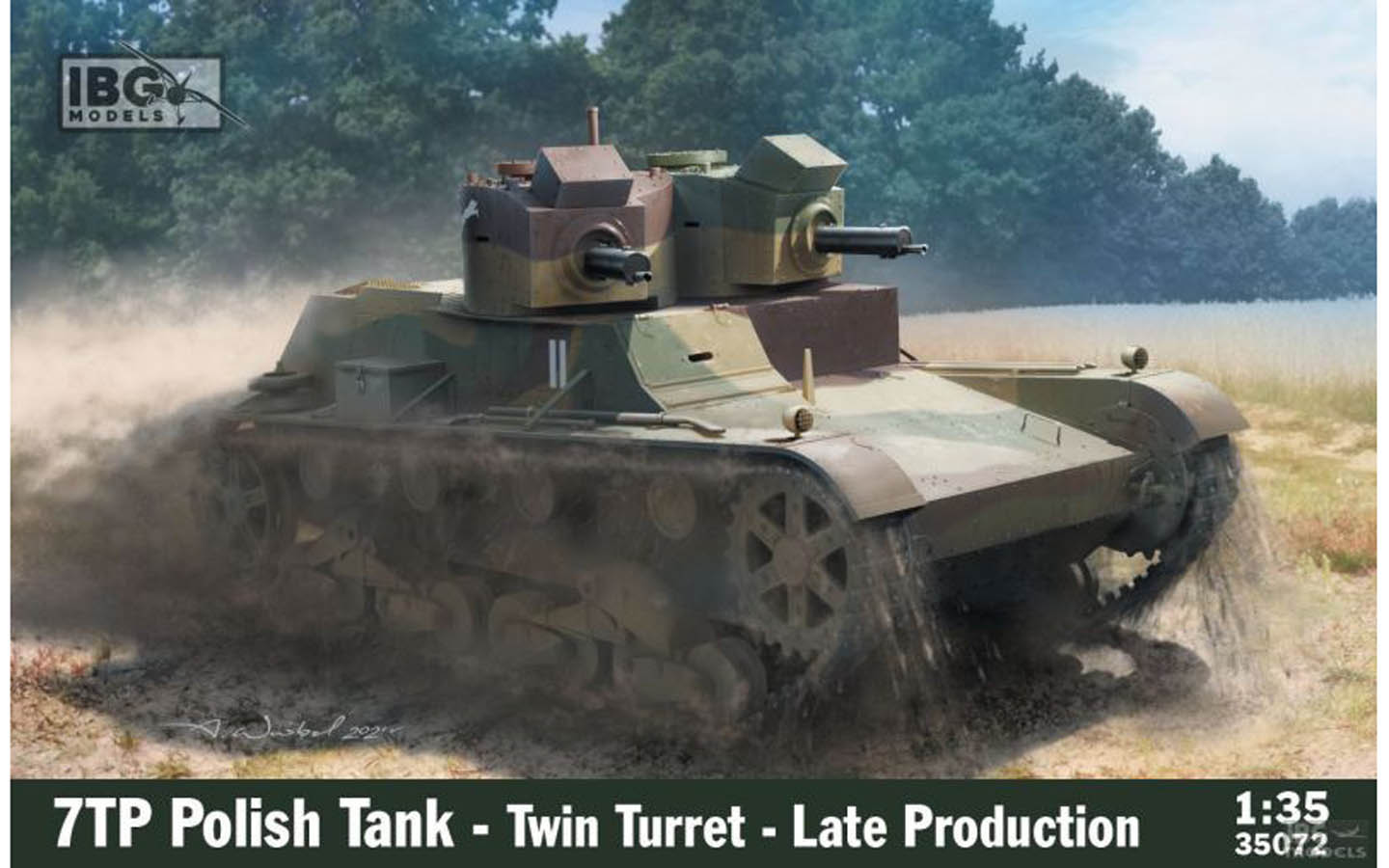 7TP Polish Tank - Twin Turret - Late production - IBG 35072 ...