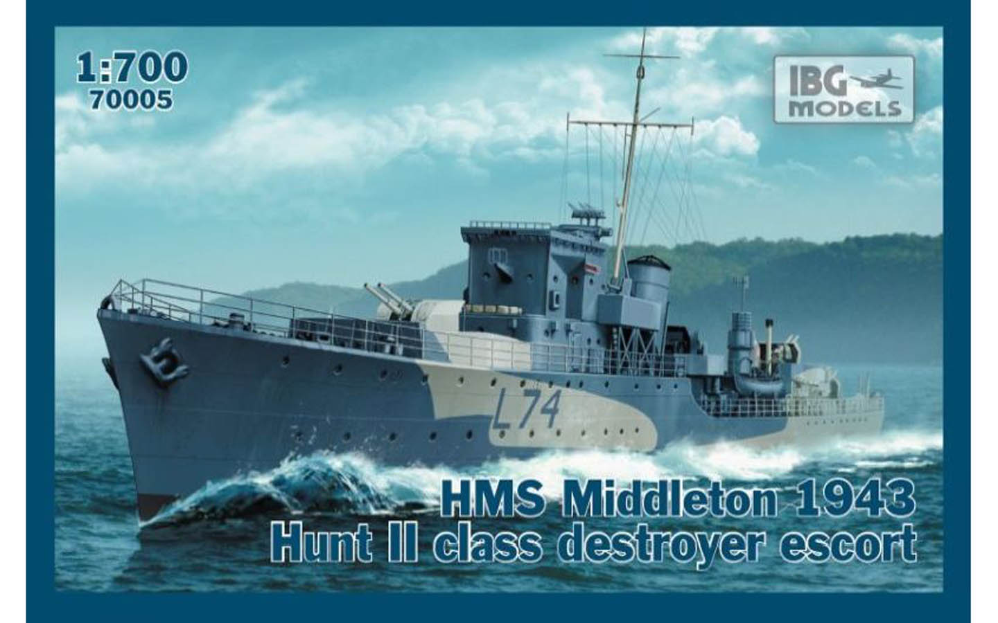 HMS Middleton 1943 Hunt II class destroyer escort - IBG 70005 ...