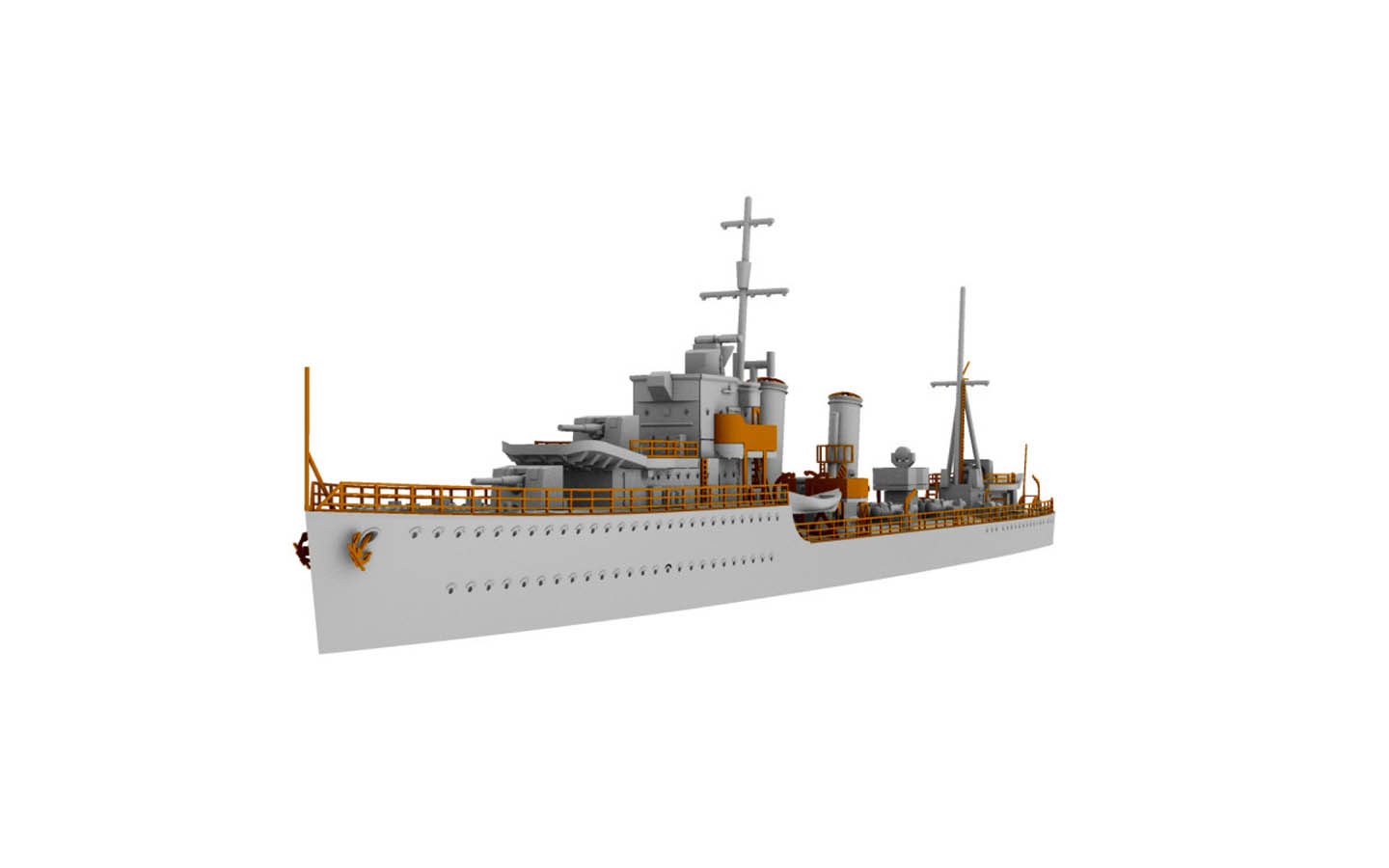 HMS Glowworm 1938 British G-class destroyer - IBG 70008 | kingshobby.com
