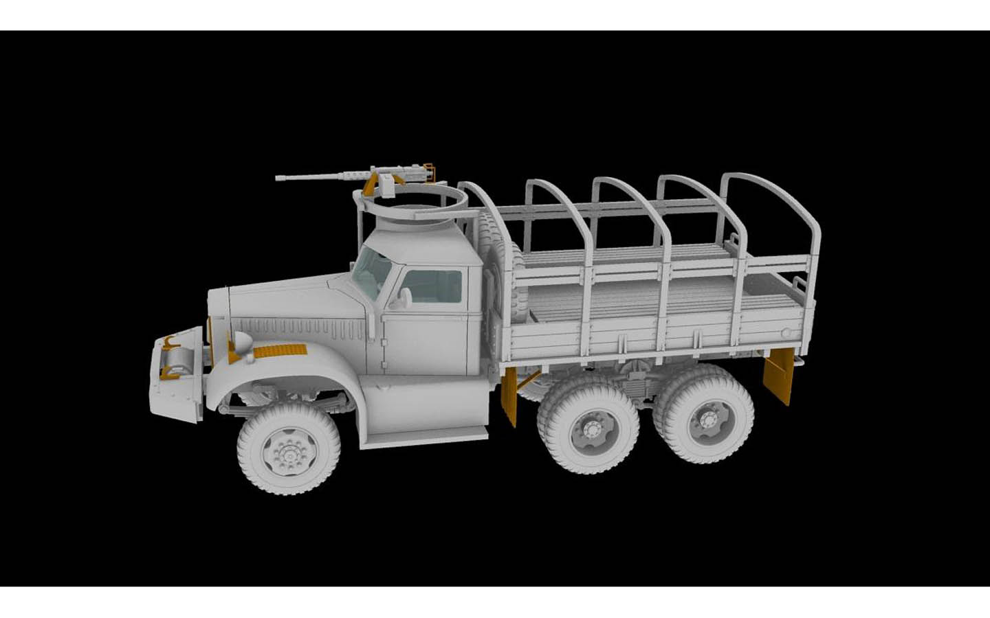 Diamond T 968 Cargo Truck with M2 Machine Gun - IBG 72083 | kingshobby.com