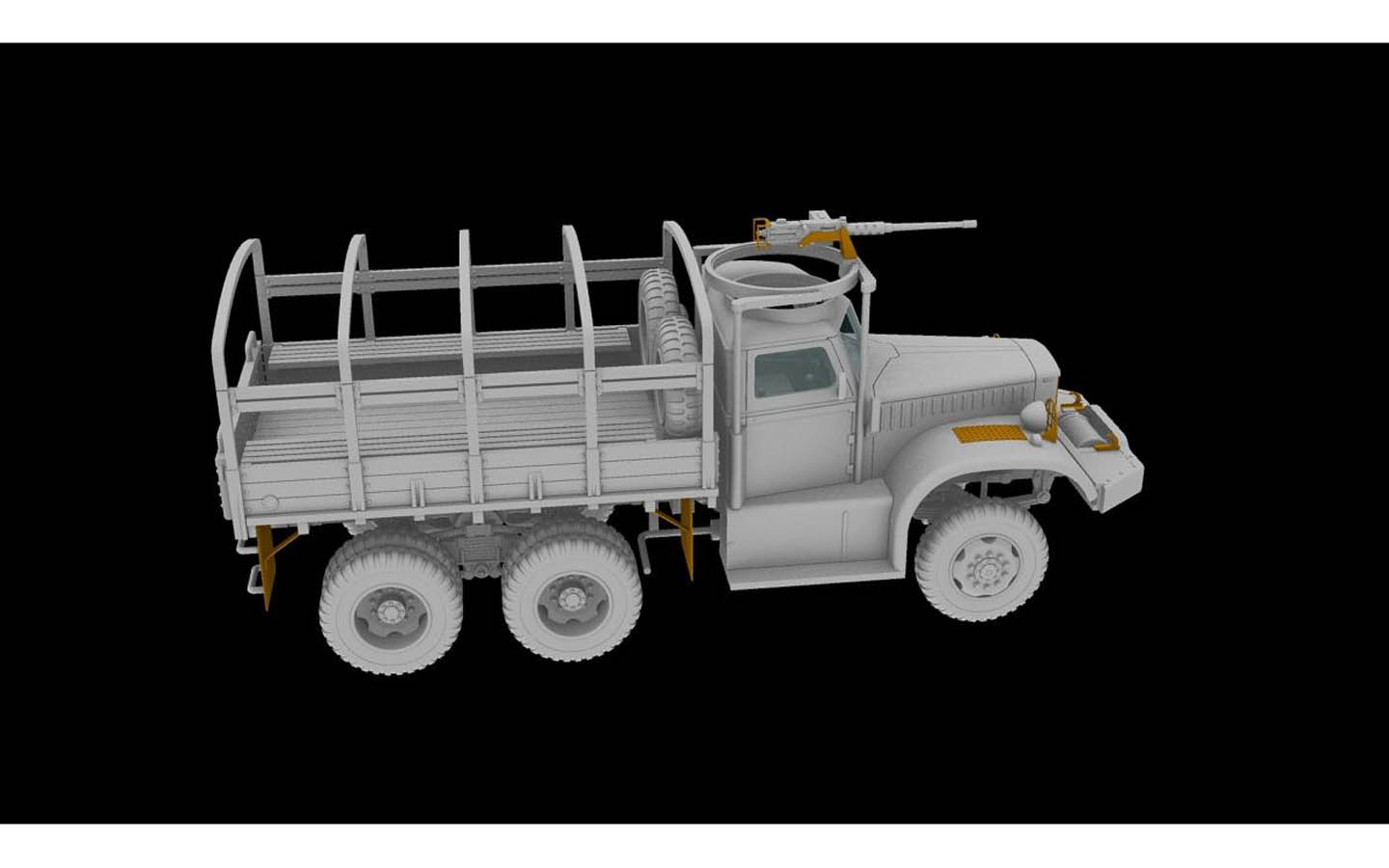 Diamond T 968 Cargo Truck with M2 Machine Gun - IBG 72083 | kingshobby.com
