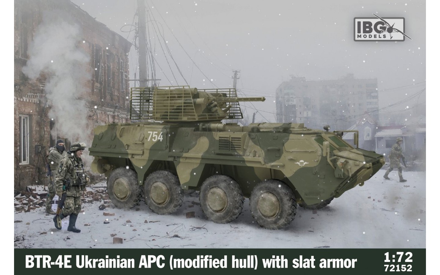 BTR-4E Ukrainian APC Modified Hull with Slat Armor - IBG 72152 ...