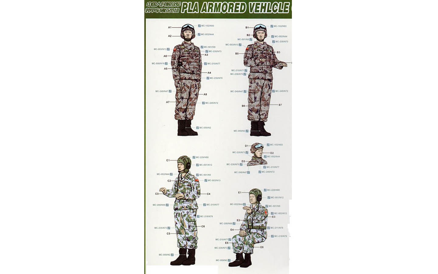 PLA Armored Vehicle Crew - Meng HS-011 | kingshobby.com