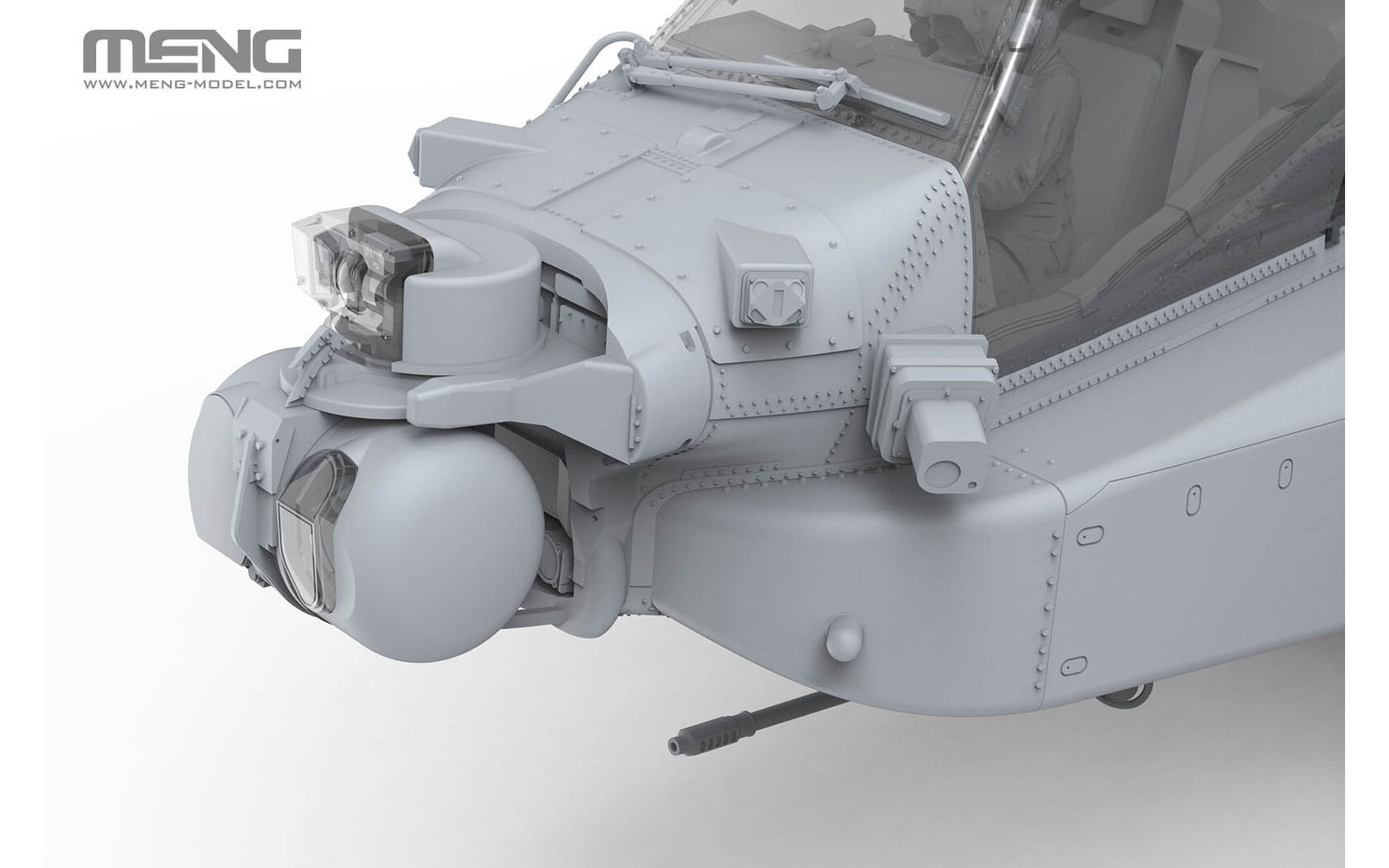 AH-64D Saraf, Heavy Attack Helicopter, Israeli Air Force - Meng QS-005 | kingshobby.com