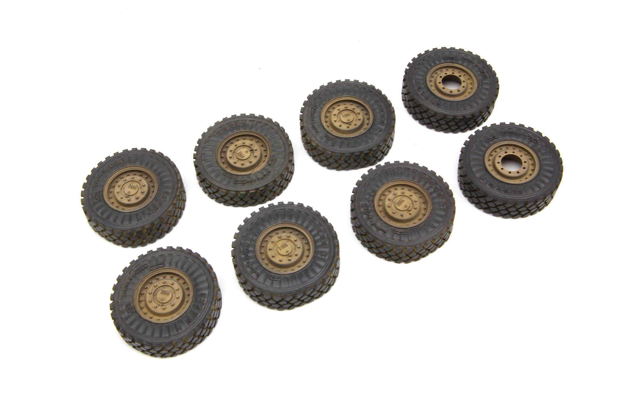 U.S. Cougar 6x6 MRAP Vehicle Wheel Set - Meng SPS-024 | kingshobby.com