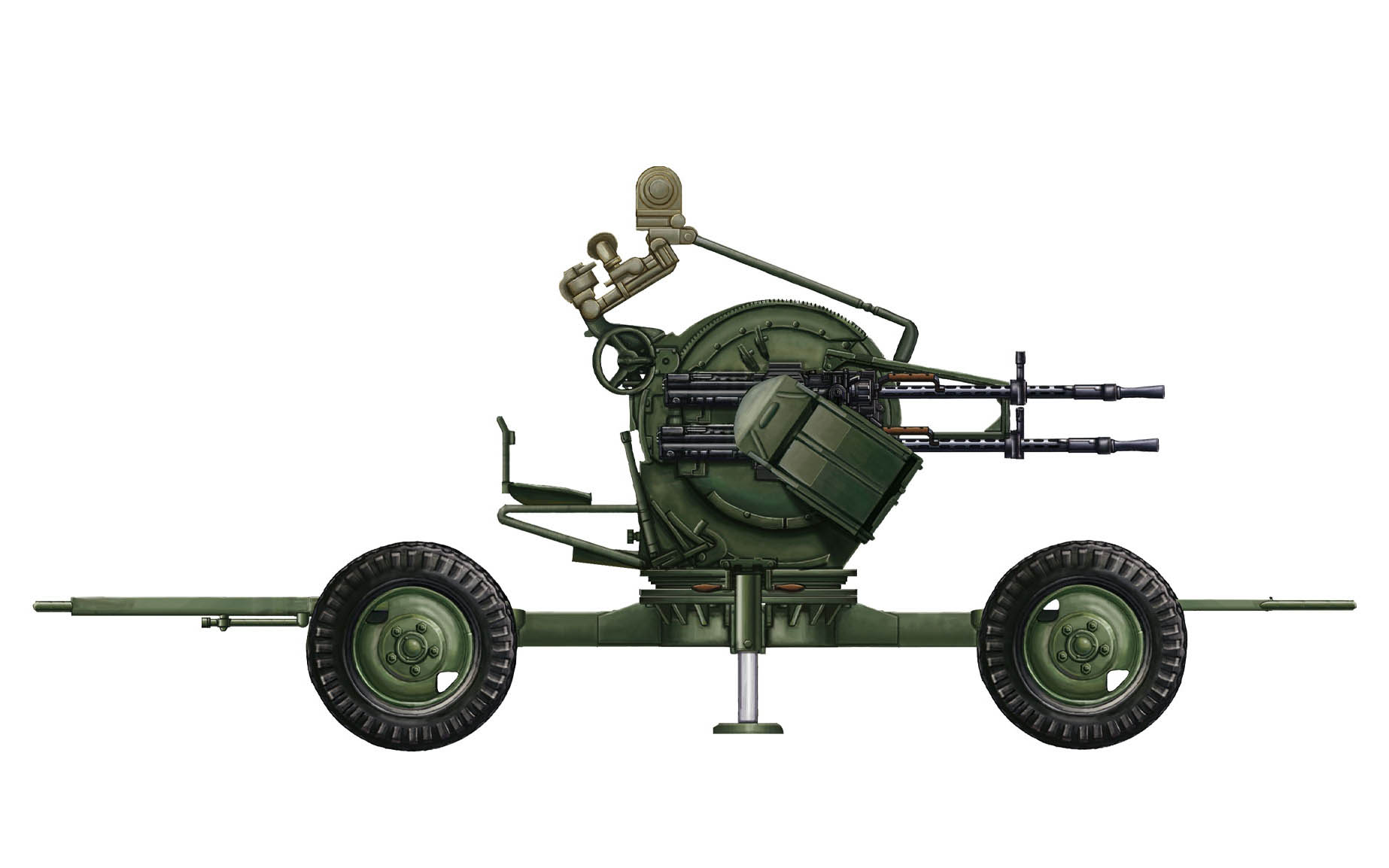 Russian Light AA Gun Set - Meng SPS-026 | kingshobby.com